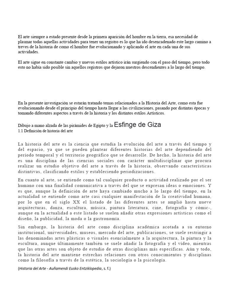 Definicion-de-historia-del-arte | PDF | Razón | Pinturas