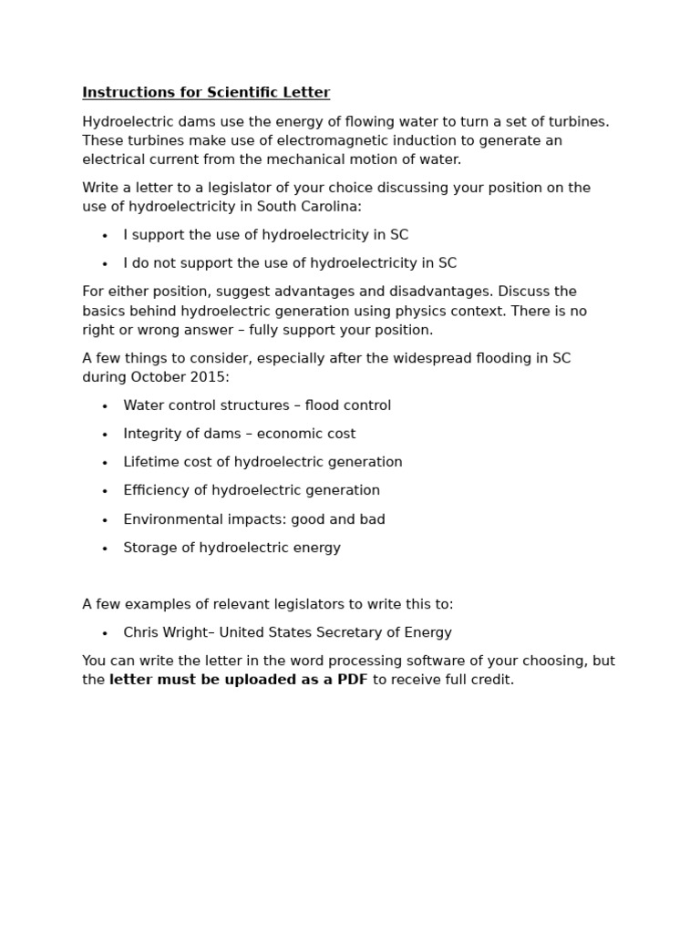 Phys112L Scientific Letter Instructions | PDF
