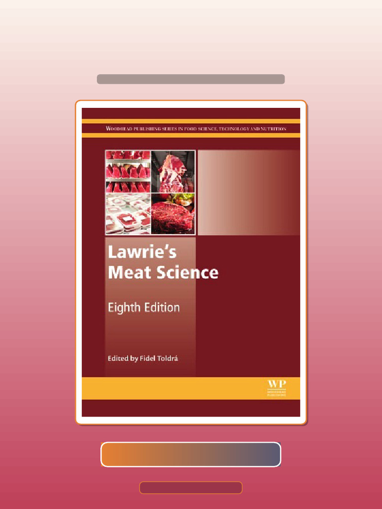Lawries Meat Science 8th Ed 8th Edition Fidel Toldra 200107 | PDF ...