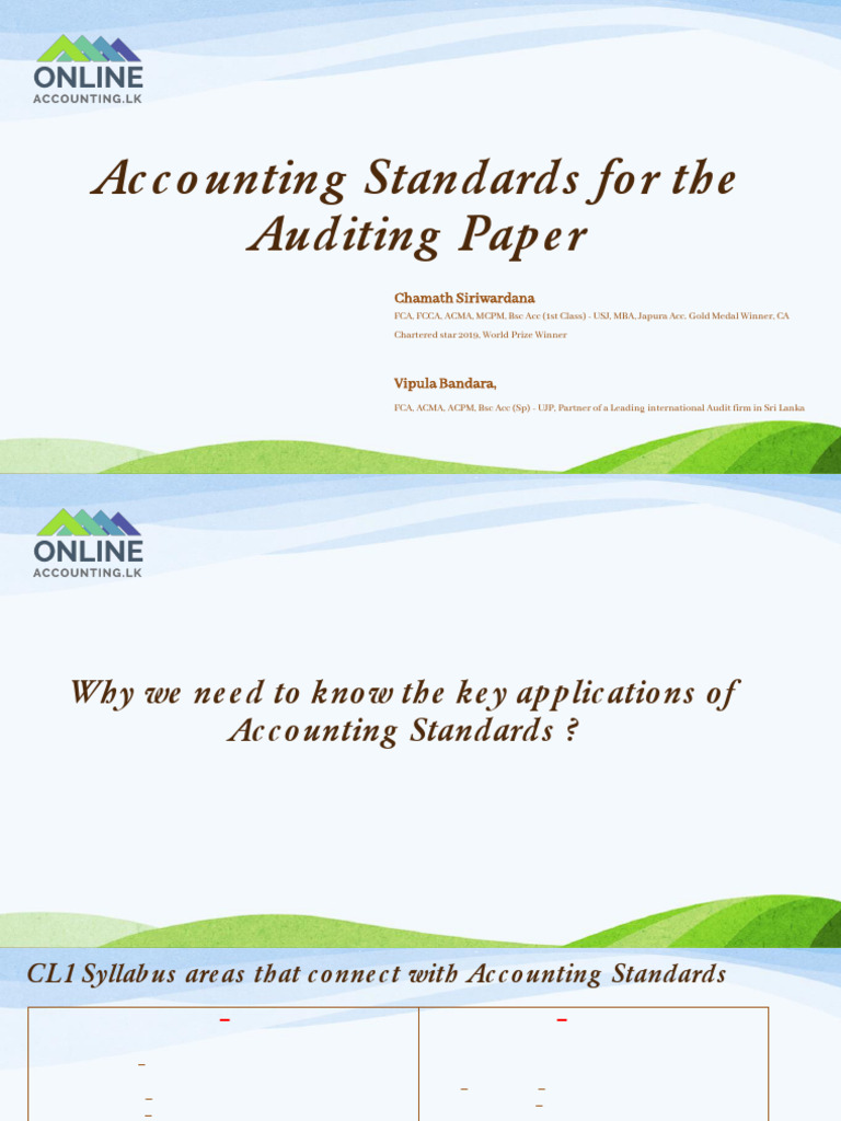 16673674361667151697Accounting Standrds for the Auditing Paper | PDF ...
