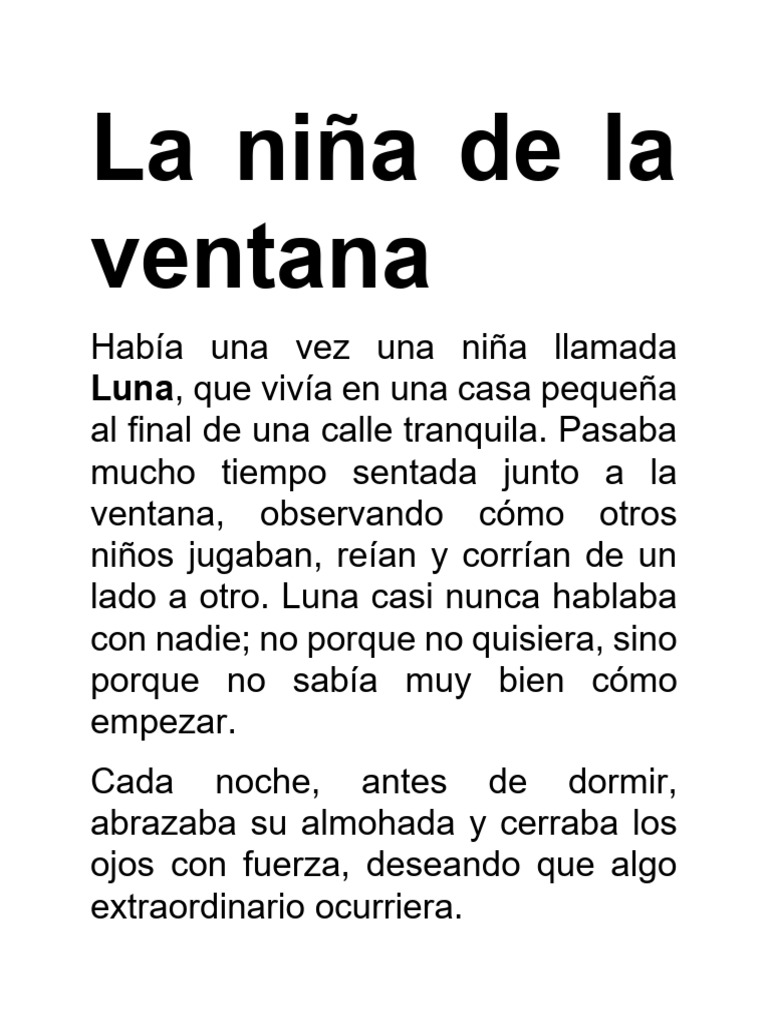 Cuento - La Aventura de Luna | PDF