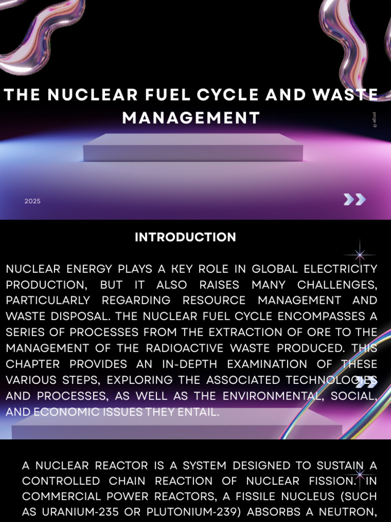 Nuclear Fuel Cycle & Waste Management | PDF | Nuclear Fuel | Nuclear Power