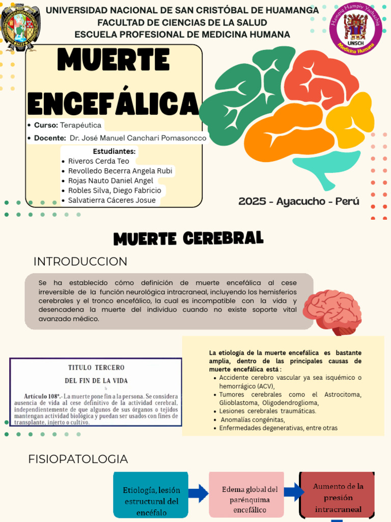 Muerte Encefálica: Diagnóstico y Ética | PDF | Muerte | Medicina