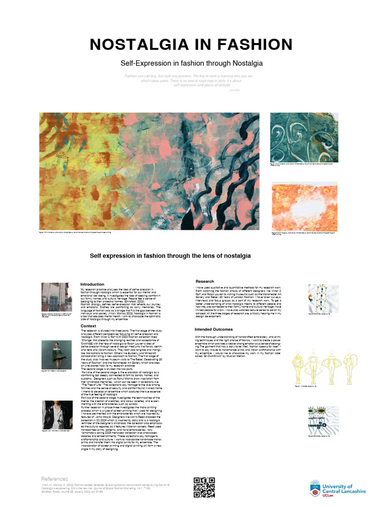 Muskan Mehan MA Fashion Design Poster SEMESTER 3 | PDF | Fashion