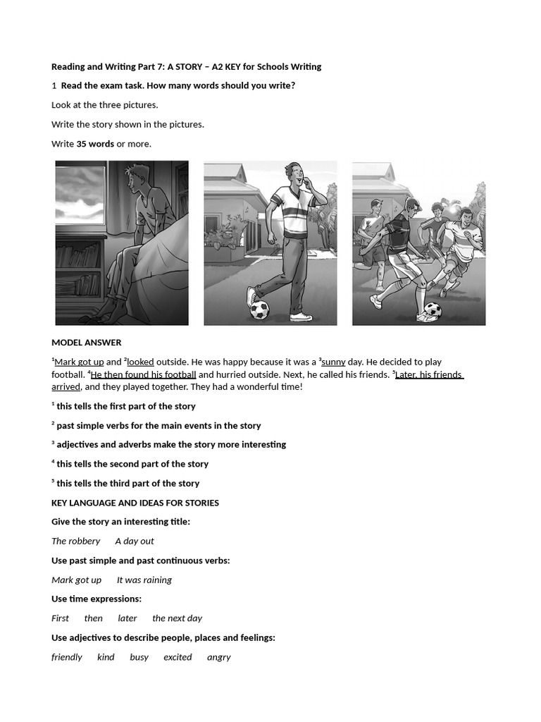 Story Writing | PDF | Verb | Adverb