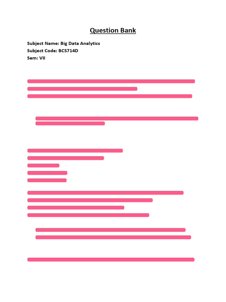 BDA_Test1_QB copy | PDF | Apache Hadoop | No Sql