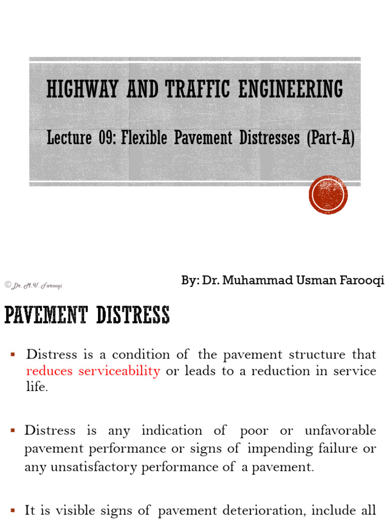 Lec-09- Flexible Pavement Distresses - Part a (1) | PDF | Road Surface ...