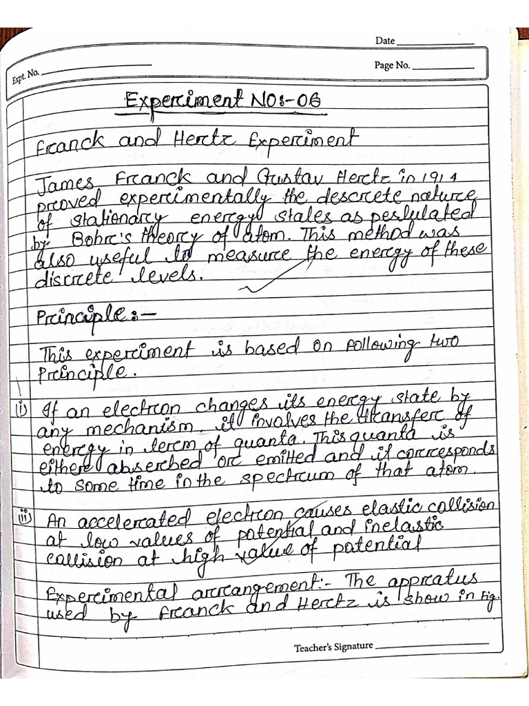 Physics Expriment No. 06 | PDF