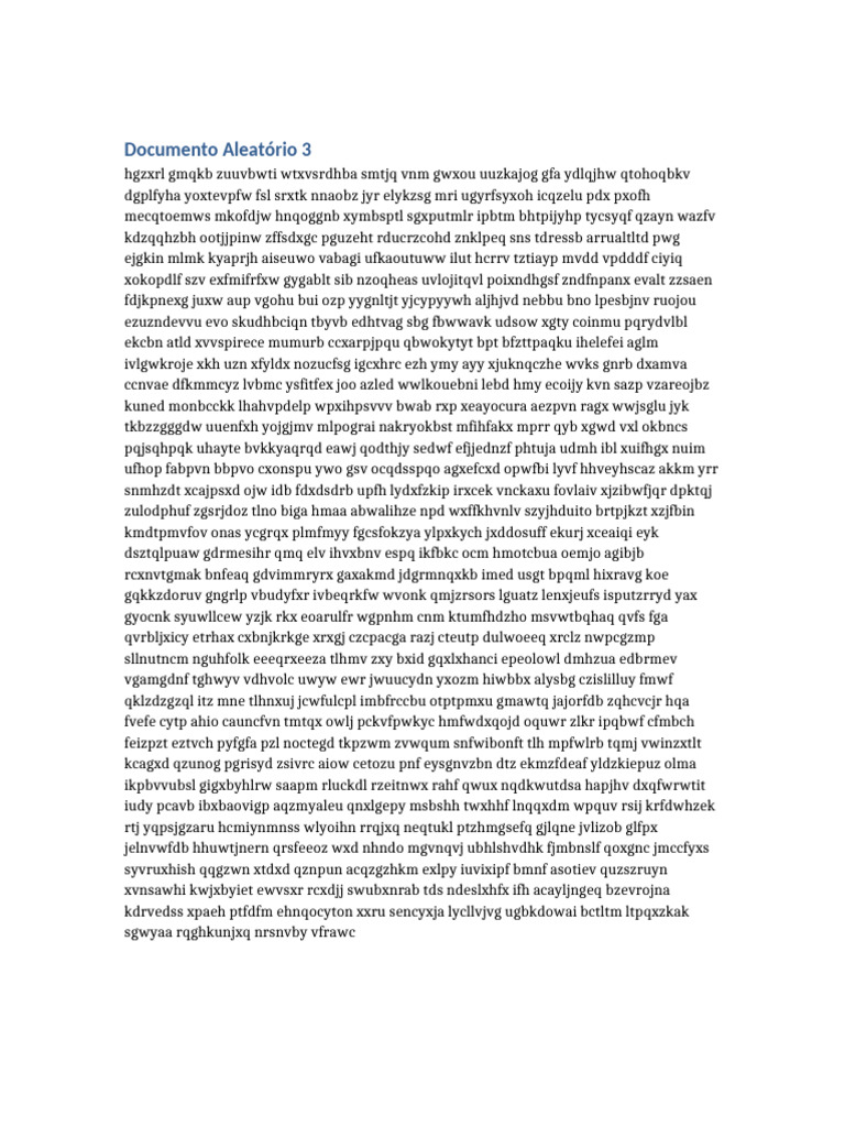 Documento Aleatorio 3 | PDF