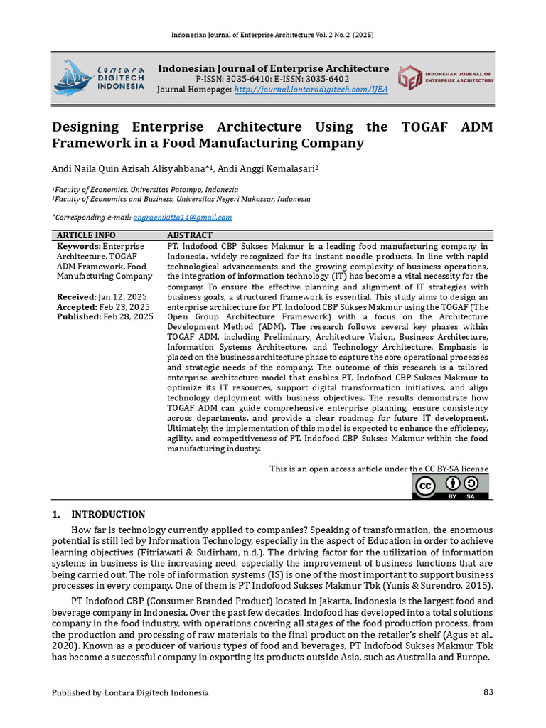 Designing Enterprise Architecture Using The TOGAF | PDF | Enterprise ...