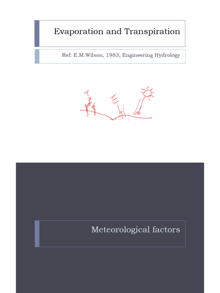 chapter4-2025 | PDF | Atmosphere Of Earth | Evapotranspiration