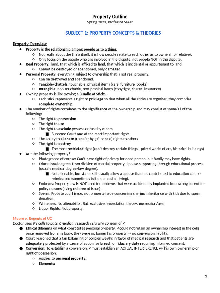 Property Outline (5) | PDF | Leasehold Estate | Fee Simple