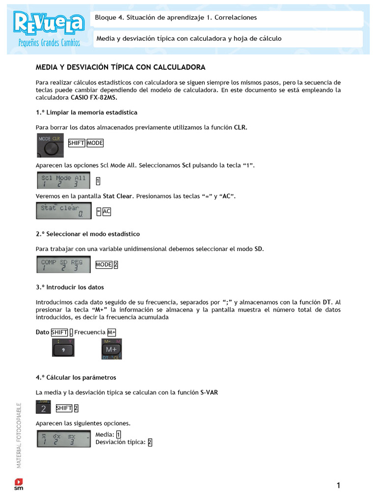 215063D Bl04sa01 Act 27 Calcu Doc | PDF | Desviación Estándar | Calculadora