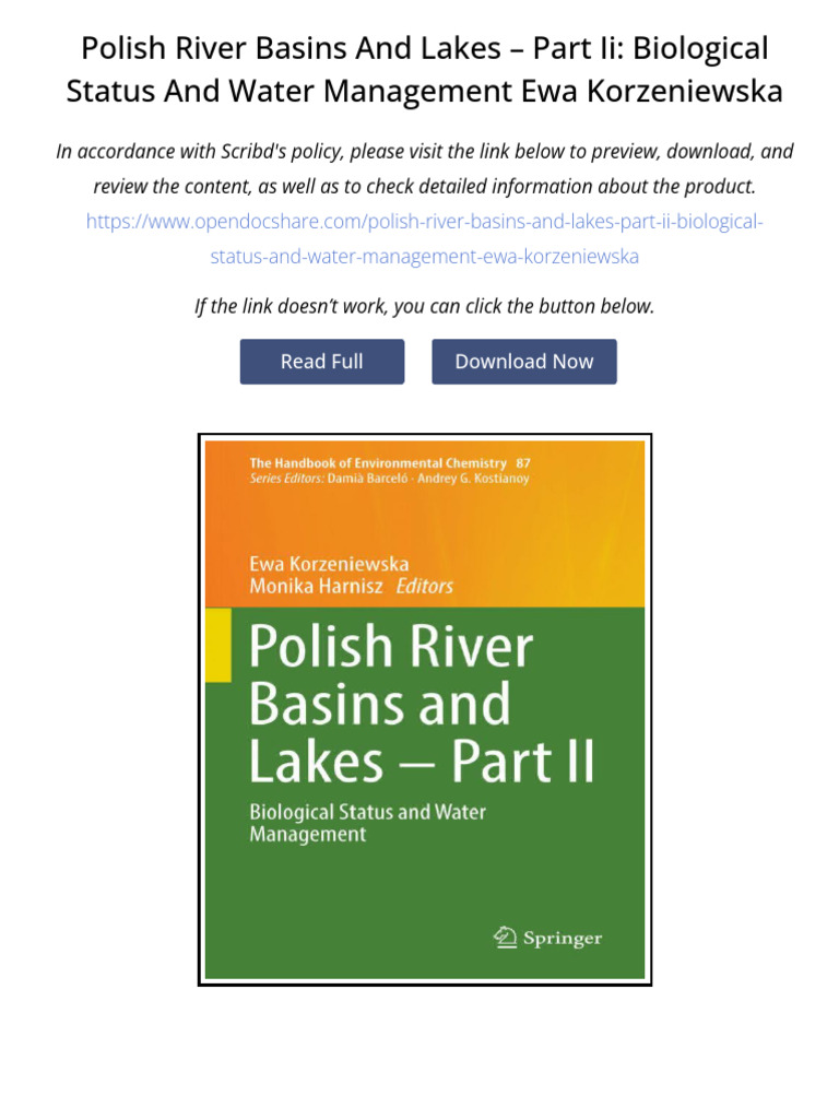 Polish River Basins and Lakes – Part II: Biological Status and Water ...
