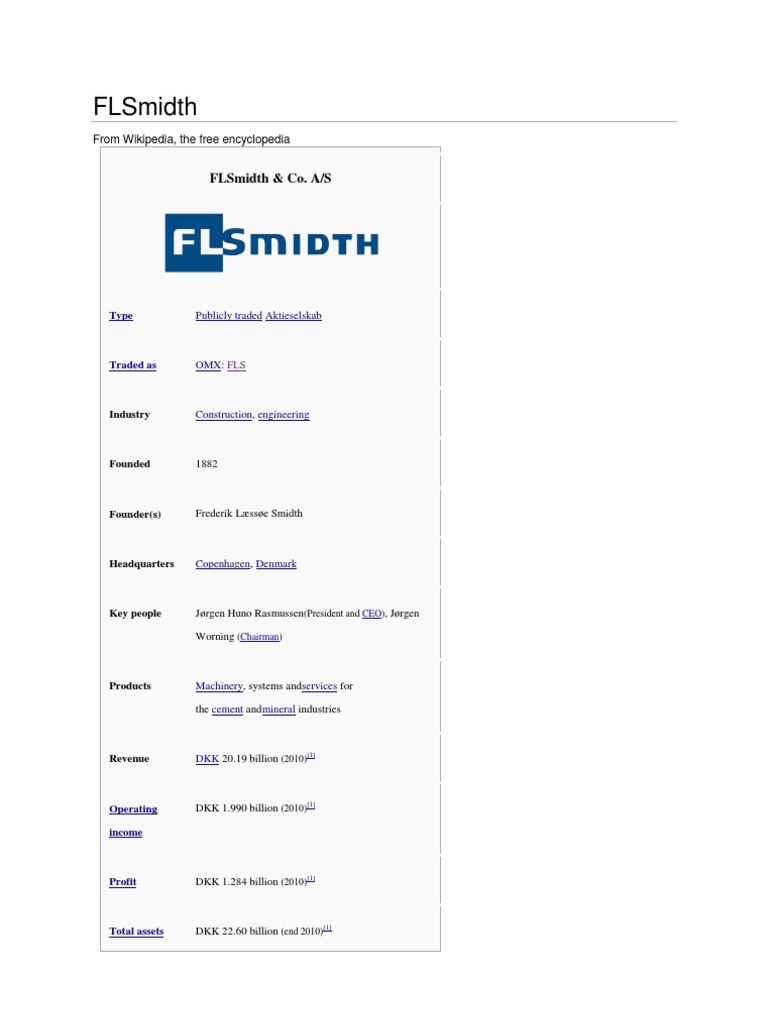 FLSmidth | Industries | Companies