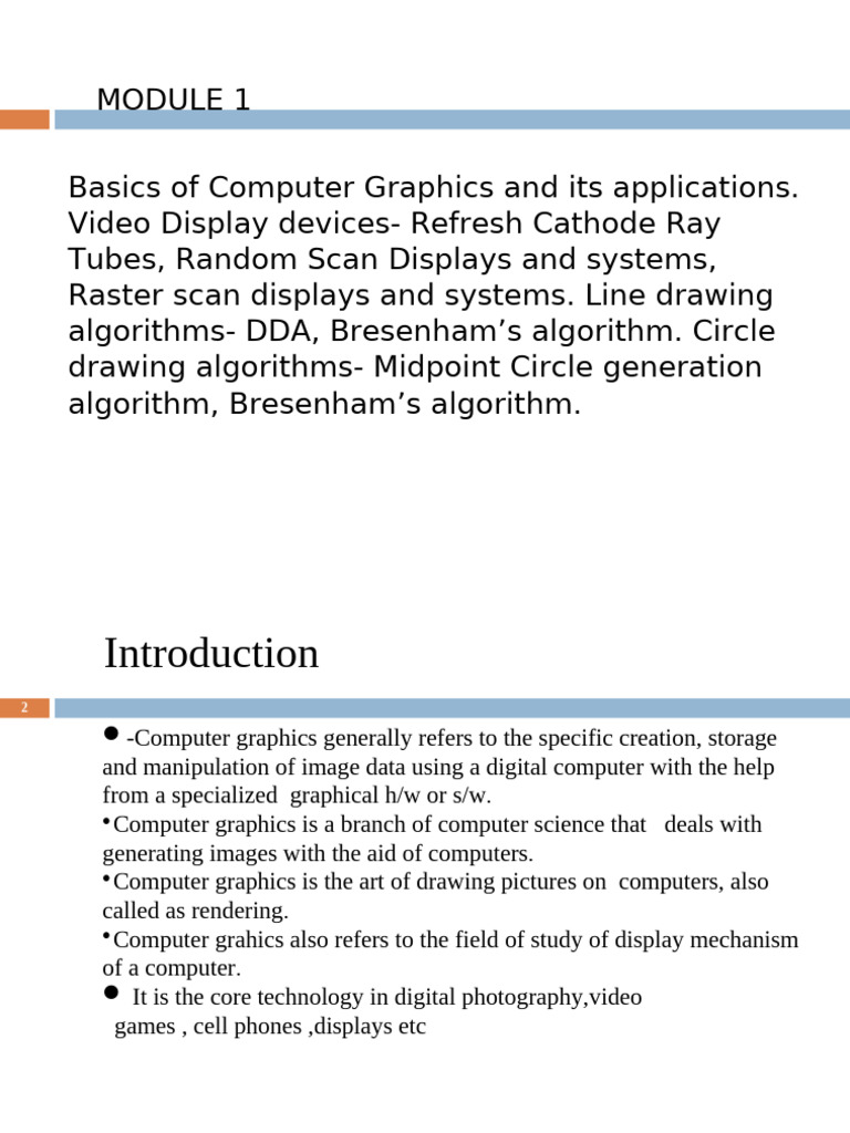 Computer Graphics Basics and Applications | PDF | Graphics | Computer ...
