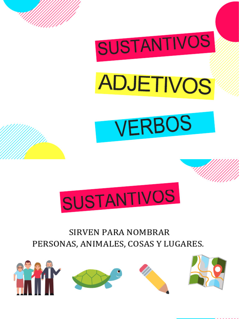 Clasificación de Sustantivos, Adjetivos y Verbos | PDF | Sustantivo ...