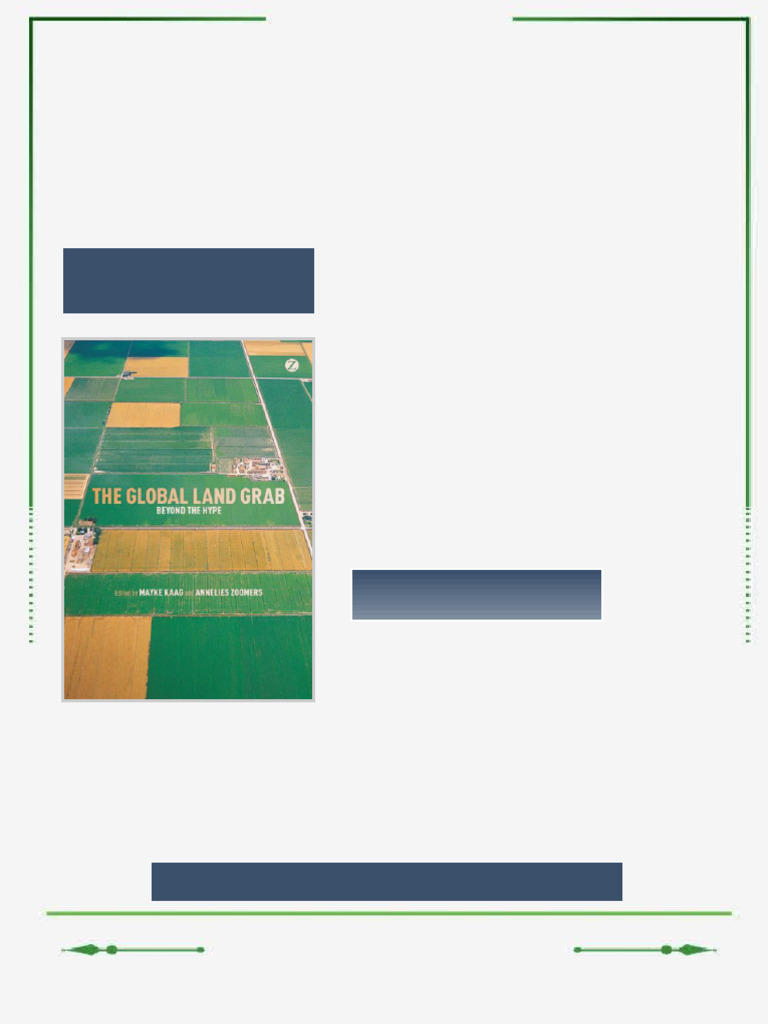 The Global Land Grab Beyond the Hype 1st Edition Mayke Kaag ebook power ...