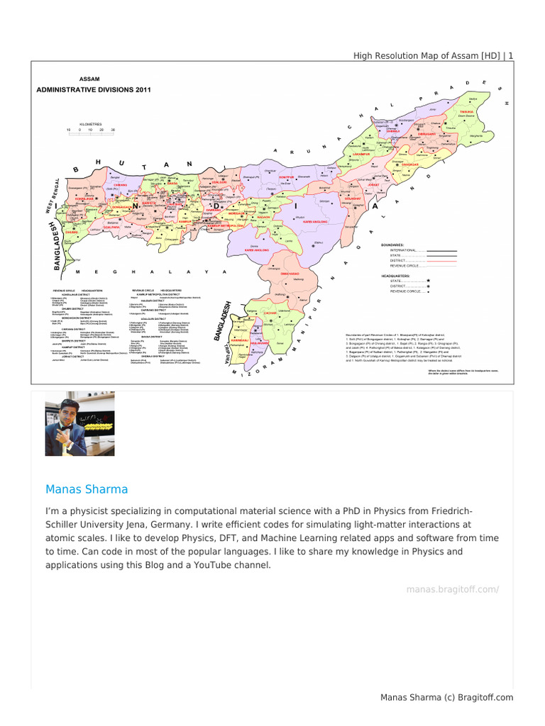 High Resolution Map of Assam [HD] | PDF