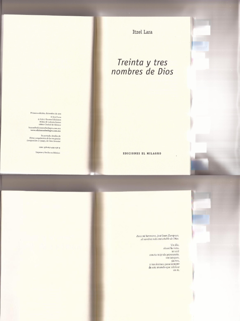 Lara Itzel. Treinta y Tres Nombres de DIos | PDF
