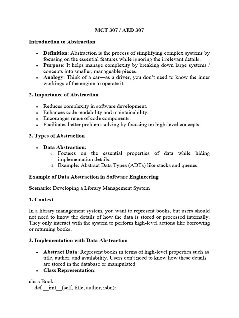 Abstraction New | PDF | Abstraction (Computer Science) | Matlab