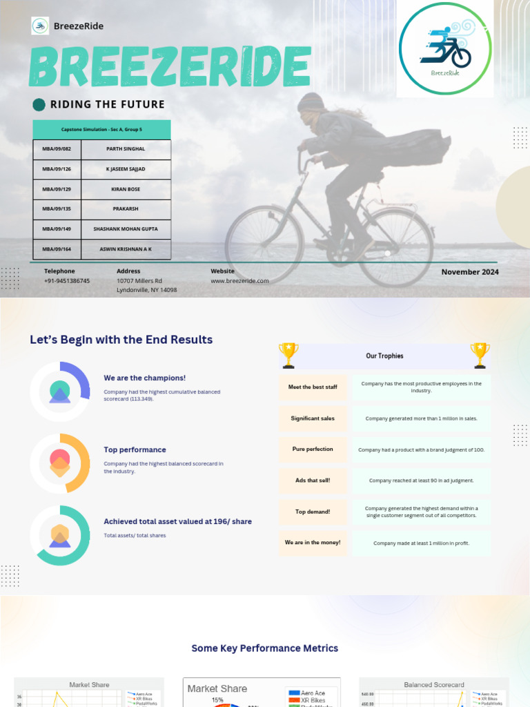 MBA09 CS-A_Group No 5_BreezeRide_ Board Presentation (4) | PDF | Investing | Revenue