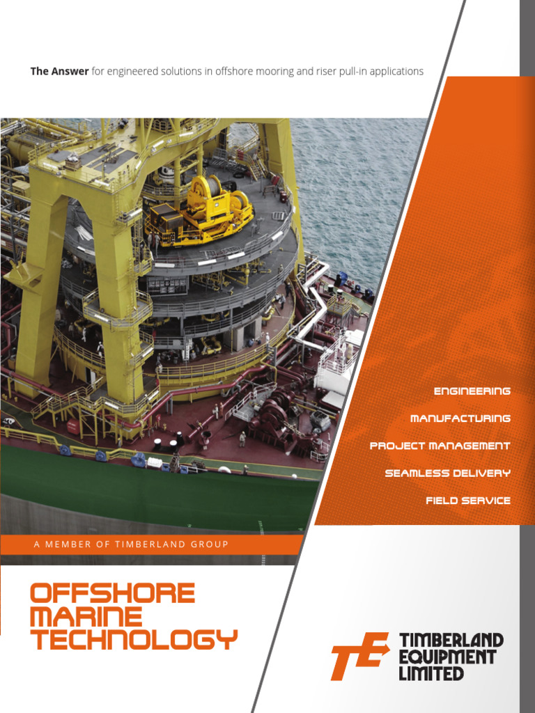 TEL - Offshore Marine Technology Brochure | PDF | Crane (Machine ...