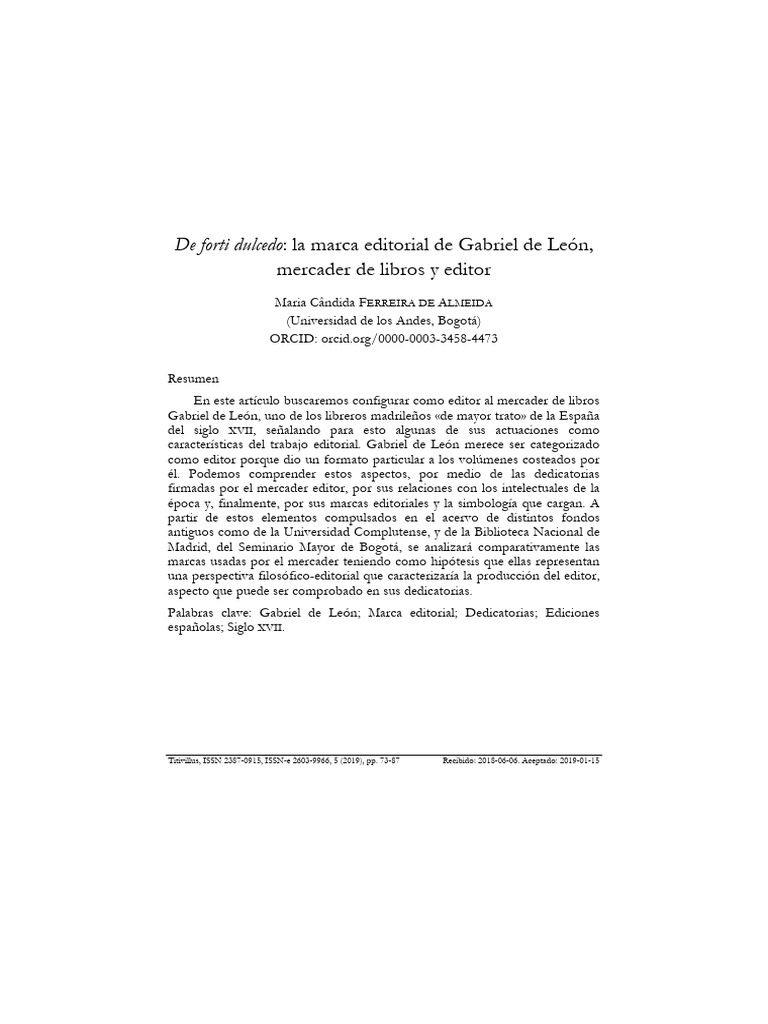 Gabriel de León: Mercader y Editor del Siglo XVII | PDF | Madrid | Libros