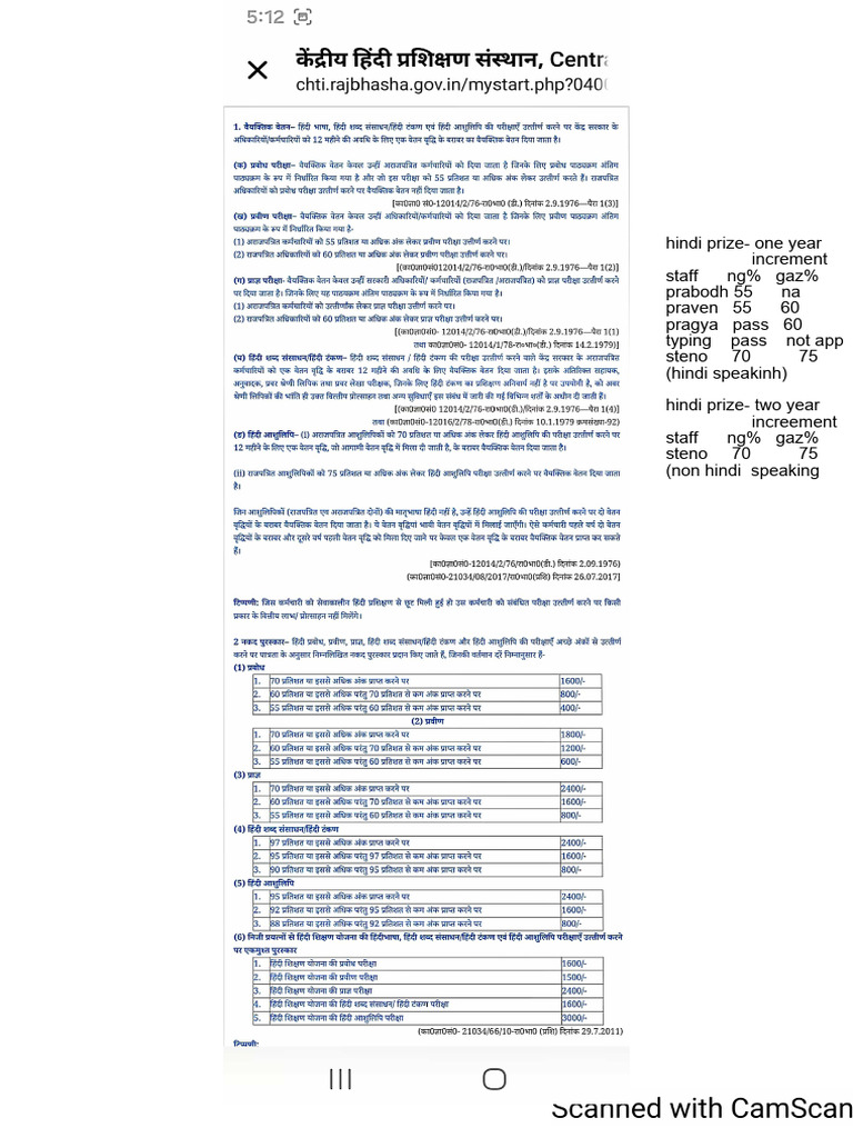 Hindi Prize Money | PDF