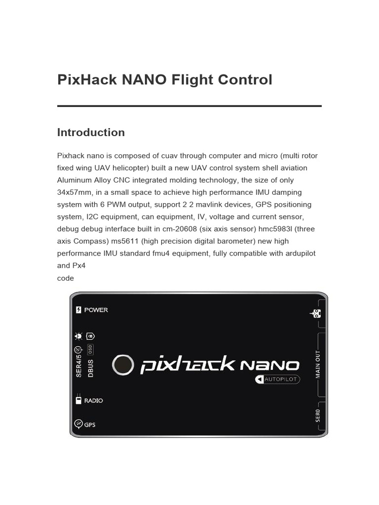 PixHack NANO | PDF | Gyroscope | Usb