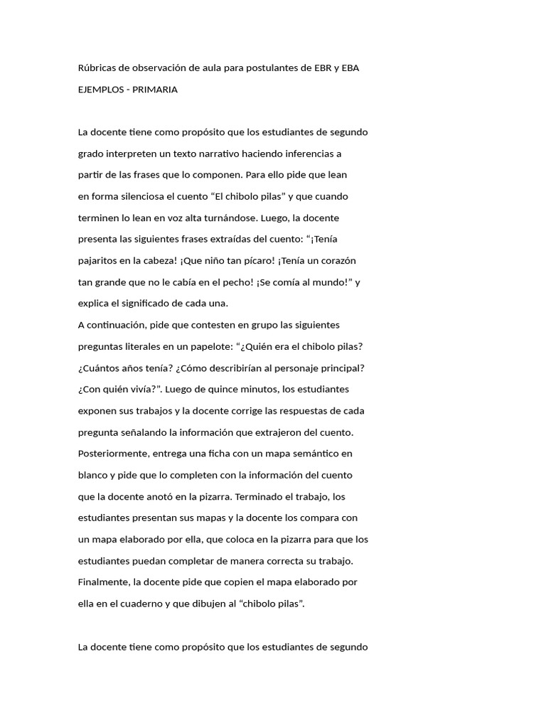 Ejemplo de La Rubrica 2 | PDF | Ciencia cognitiva | Cognición