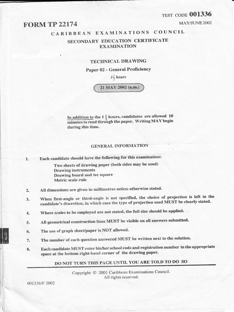 CXC Paper 02 2002 | PDF | Circle | Triangle