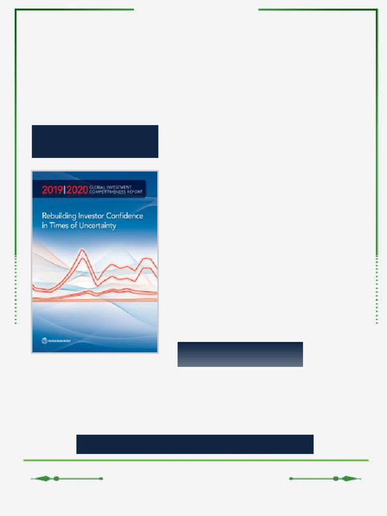 Global Investment Competitiveness Report 2019 2020 Rebuilding Investor ...