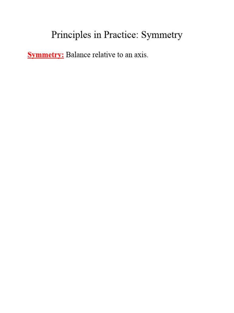 Symmetry Principles in Art Composition | PDF