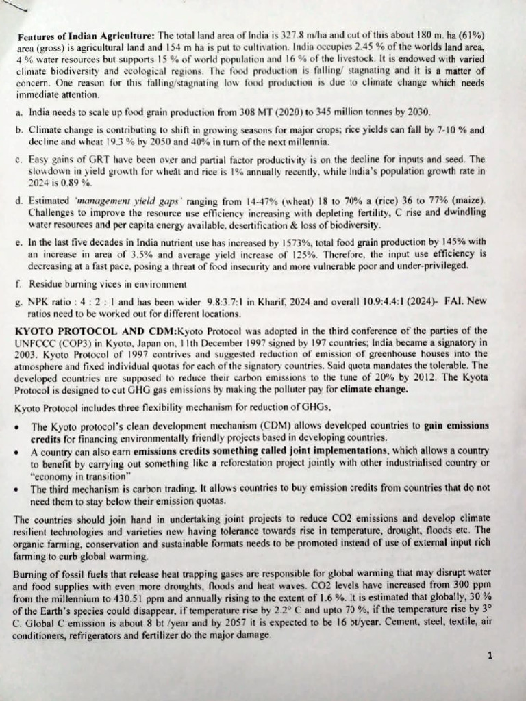 Pintoo Sir_Part 1 | PDF | Kyoto Protocol | Greenhouse Gas