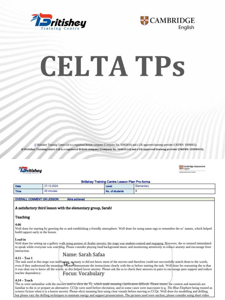 LP3 Sarah Safaa | PDF | Second Language | Learning