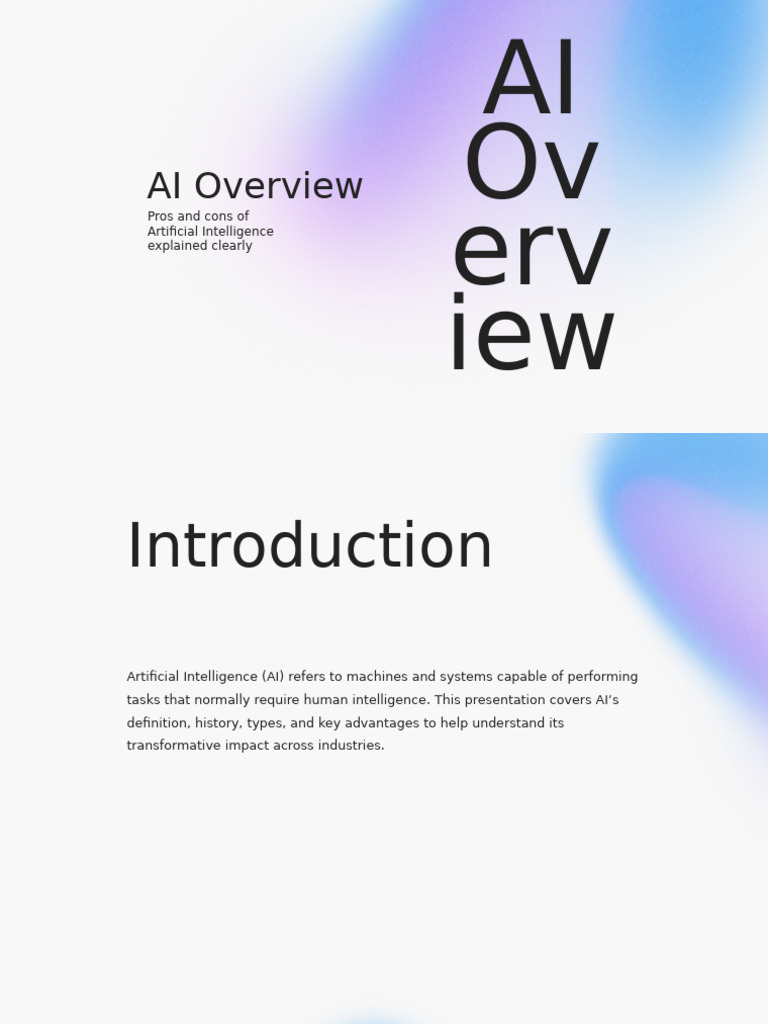 AI Overview | PDF | Artificial Intelligence | Intelligence (AI) & Semantics