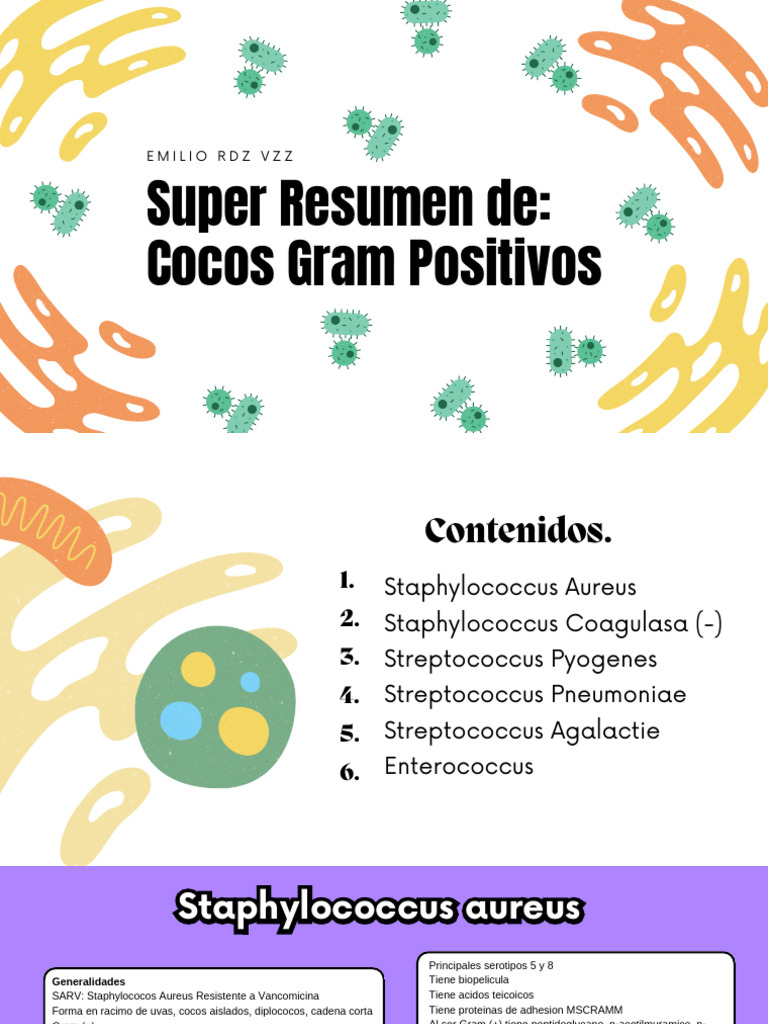 Super Resumen de Bacterias | PDF | Staphylococcus Aureus | Mycobacterium