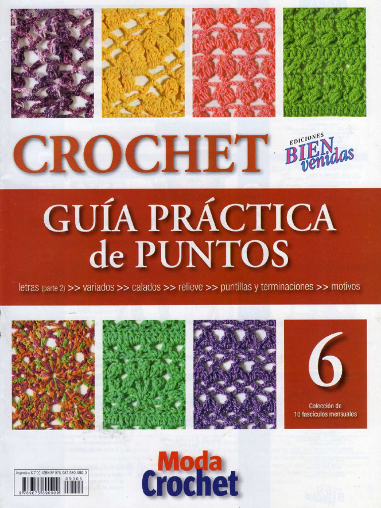 Crochet guia practica de puntos 6 | PDF