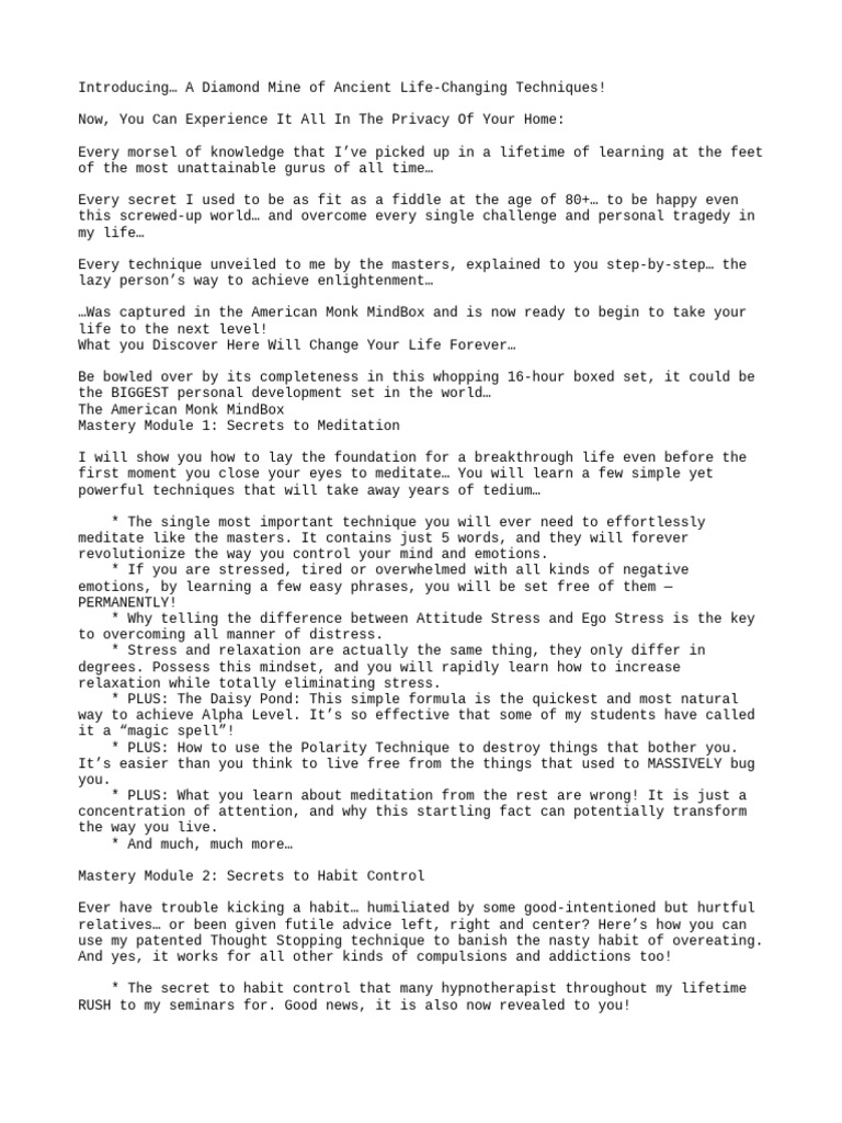 Mind Box | PDF | Luck | Faith Healing