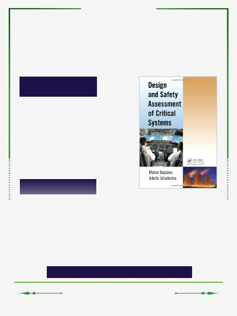 Design and Safety Assessment of Critical Systems 1st Edition Marco Bozzano ebook modern layout ...