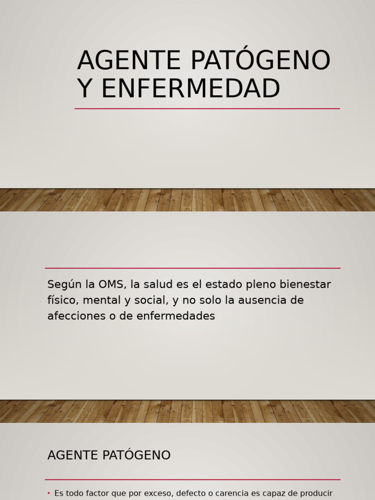 Agente patógeno y enfermedad | PDF