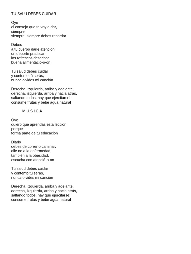 Tu Salud Debes Cuidar | PDF