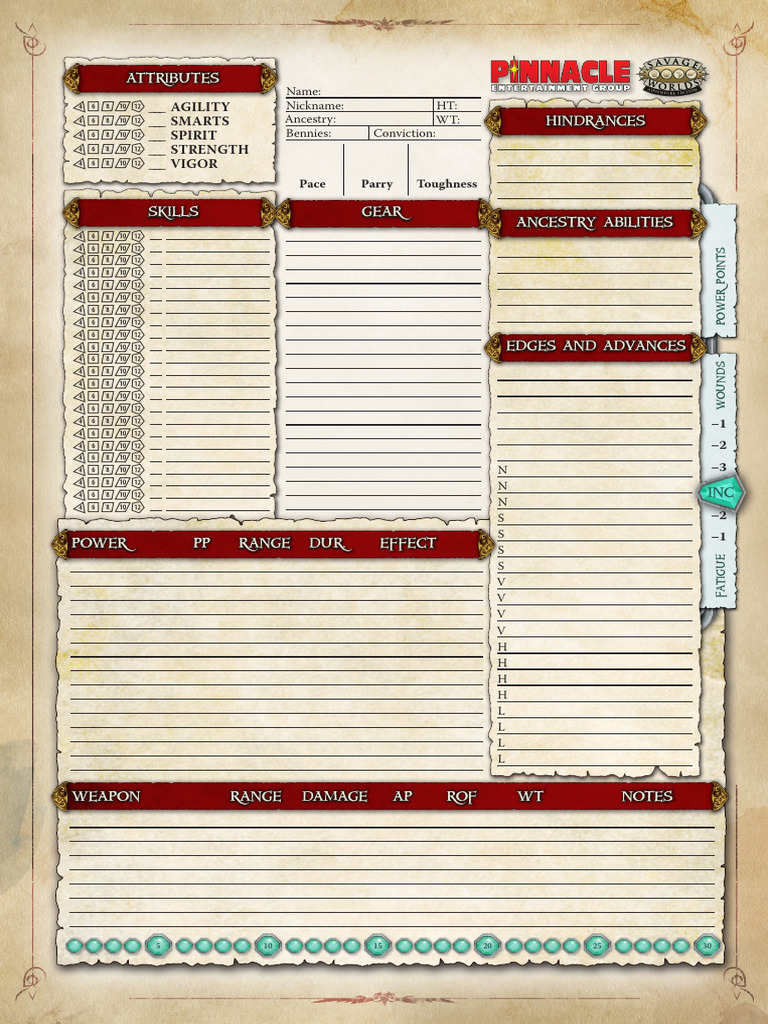 RPG Character Stats and Abilities Guide | PDF | Role Playing Games ...