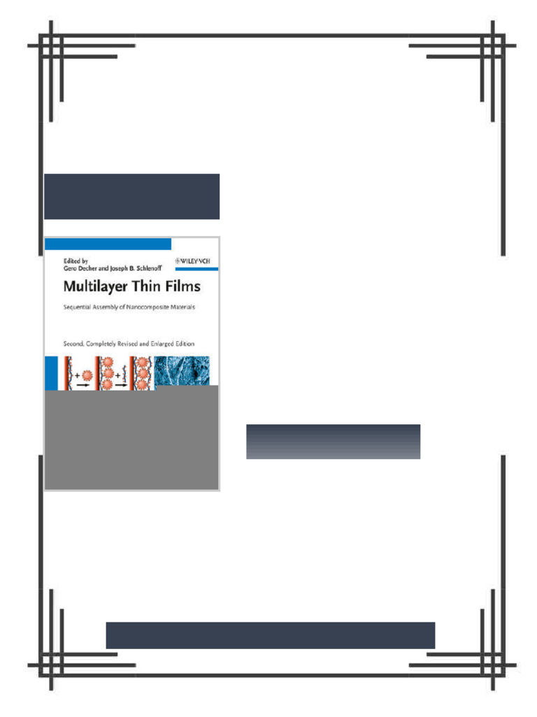 Multilayer Thin Films Sequential Assembly of Nanocomposite Materials ...