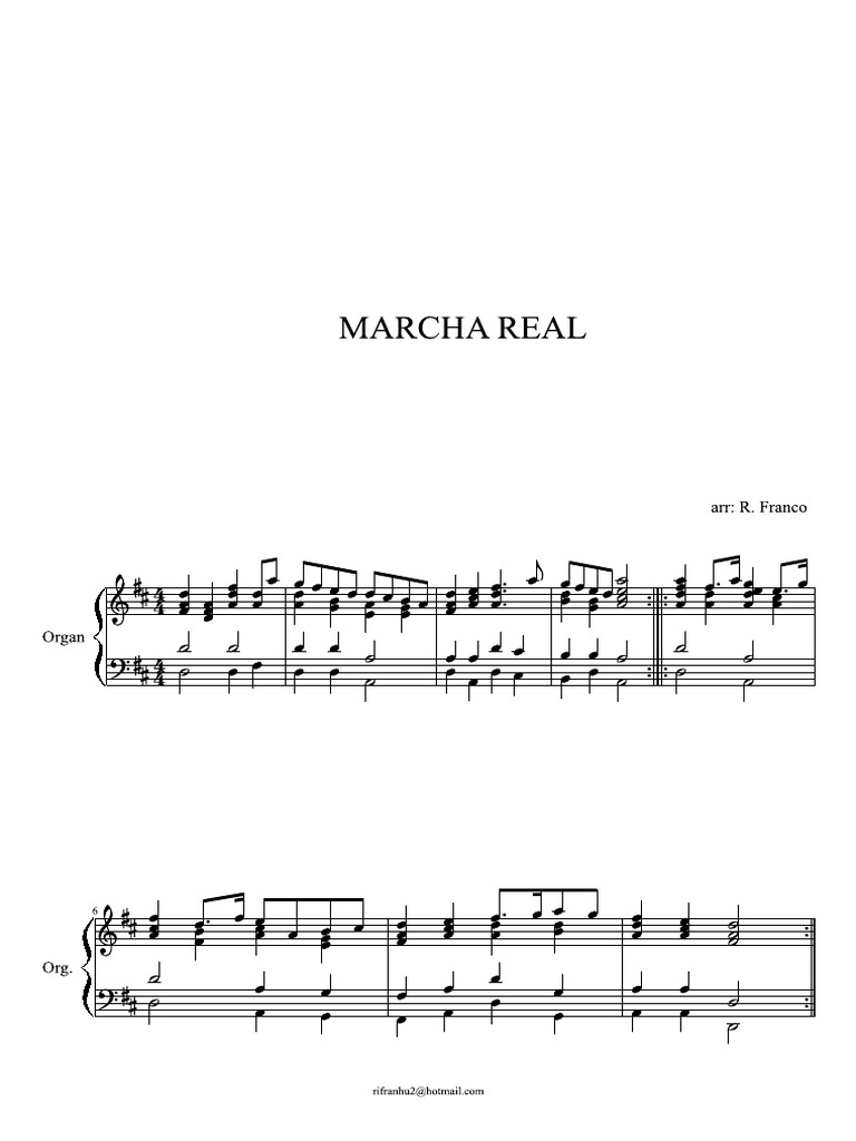 Marcha Real Española | PDF
