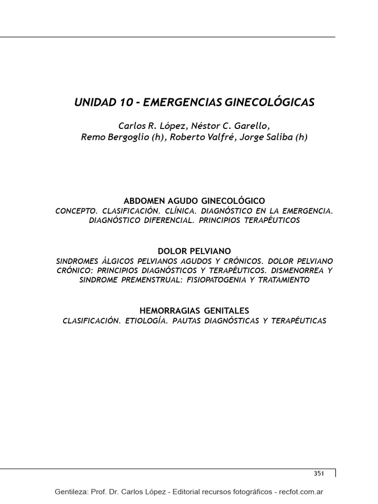EMS GINECO | PDF | Ovario | Dolor