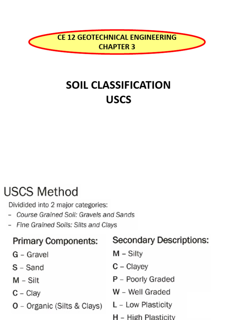 5.-CHAPTER-3-SOIL-CLASSIFICATION-PPT-USCS | PDF
