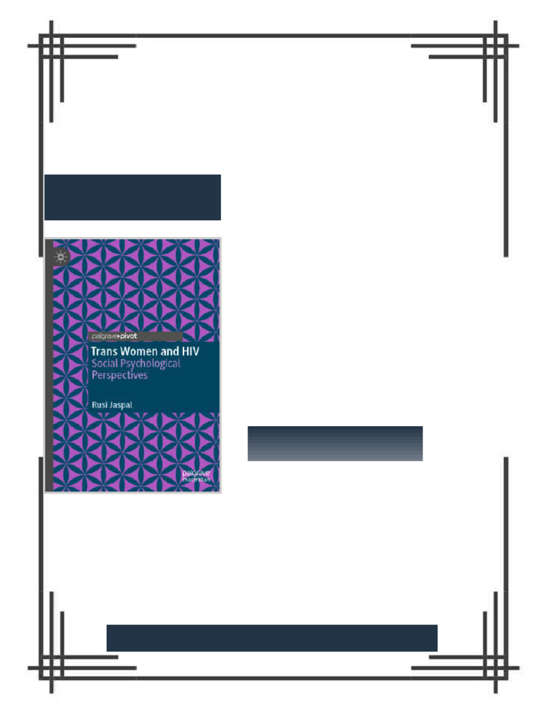 Trans Women and HIV: Social Psychological Perspectives 1st ed. Edition ...