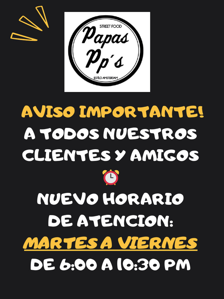 Menú Restaurante Comida Rápida Ilustrado Moderno Amarillo Negro.pdf | PDF